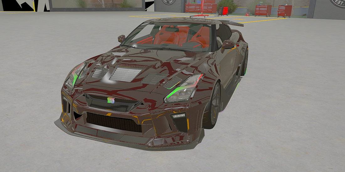 Nissan GTR R35 Kream LED Edition | CUSTOM ENGINE SOUND – FiveM Autos