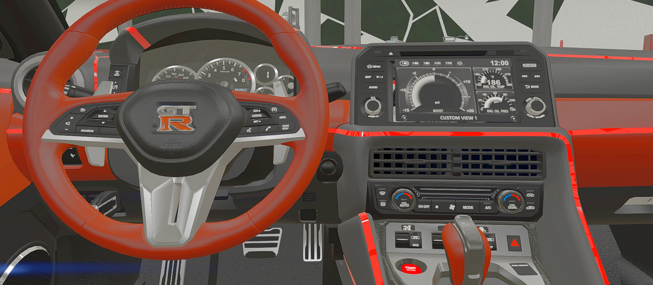 Nissan GTR R35 Kream LED Edition | CUSTOM ENGINE SOUND – FiveM Autos